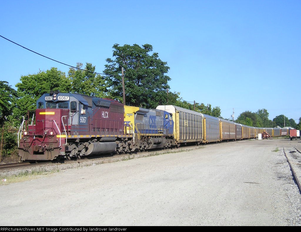 HLCX 6067 On CSX Q 268 -10 Westbound